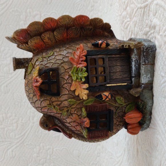 Holiday | Resin Fairy Turkey Cottage With Battery Operated Light | Poshmark